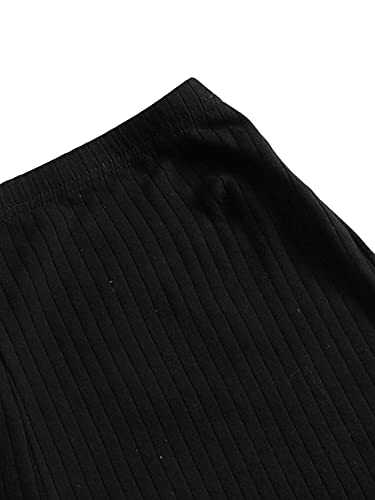 SheIn Women's Plus Size 3 Pieces Rib Knit Solid Lounge Biker Shorts Multicoloured 3X-Large Plus