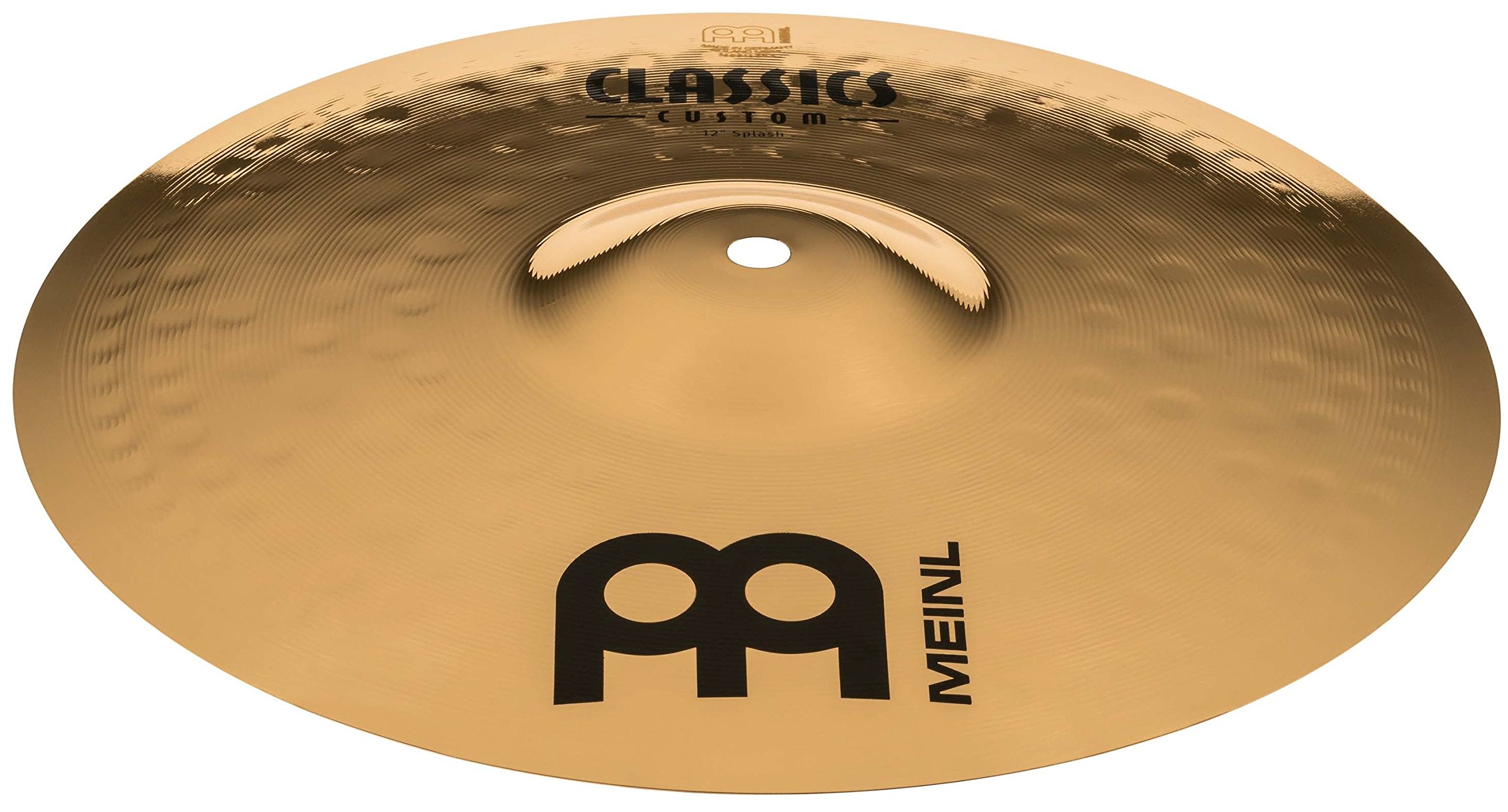 Meinl 12" Splash Cymbal - Classics Custom Brilliant - Made In Germany, 2-YEAR WARRANTY (CC12S-B)