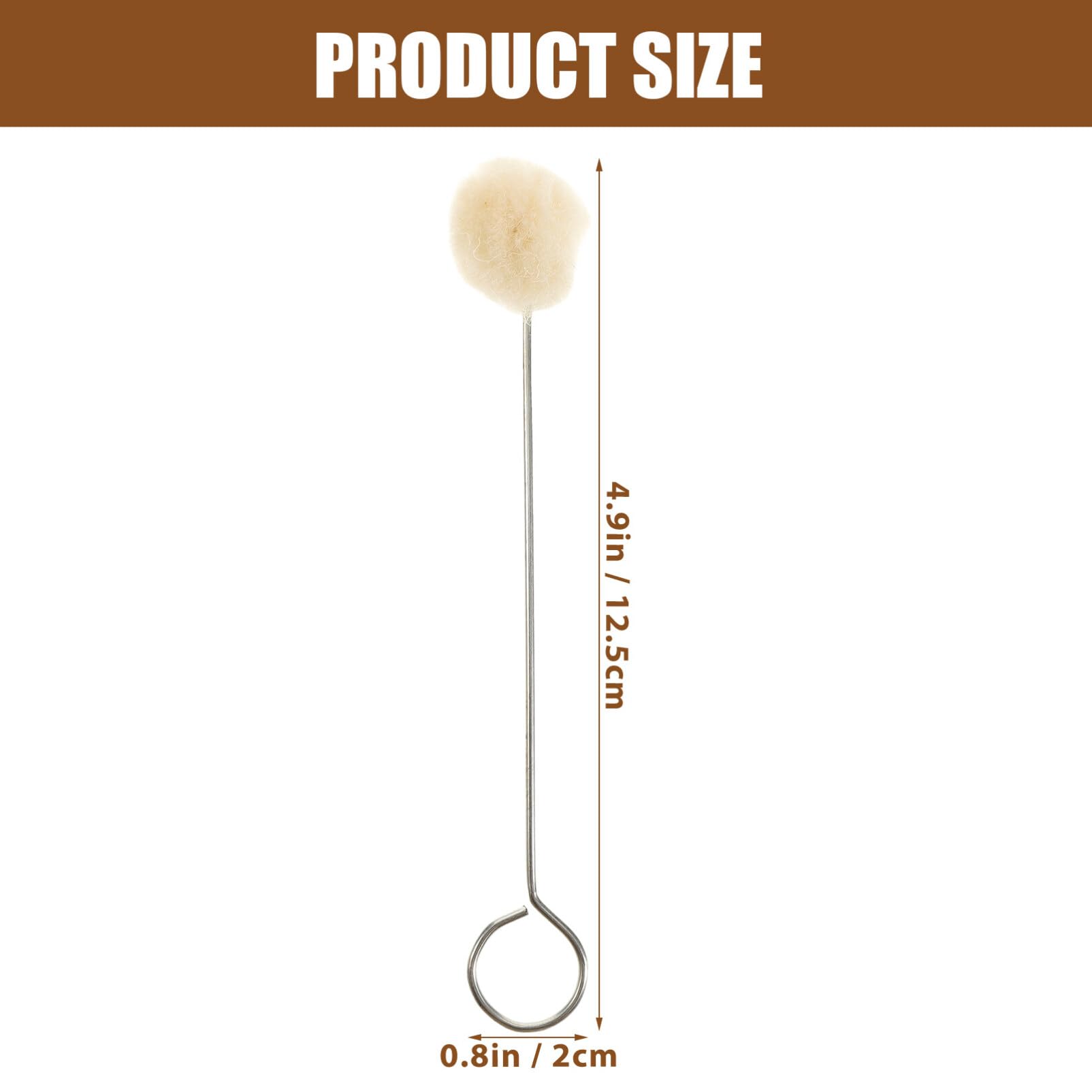 MAGICLULU 10pcs Wool Daubers Ball Brush Leather Dye Leather Tool Leather Crafting Tools for Leather Dyes for DIY Crafts Projects