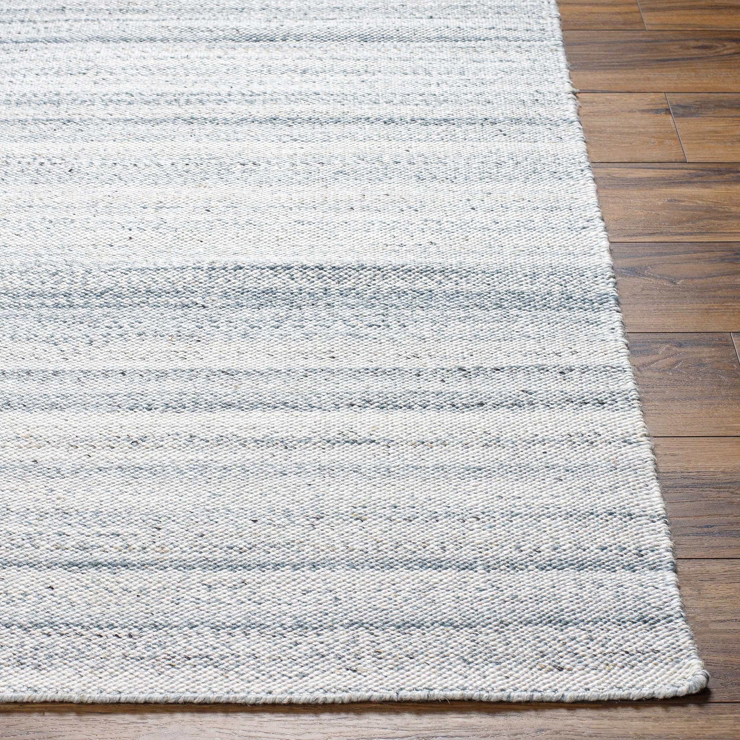Mark&Day Area Rugs, 9x12 Tanaya Modern Denim Blue Area Rug, Blue Off-White Carpet for Living Room, Bedroom or Kitchen (9' x 12')