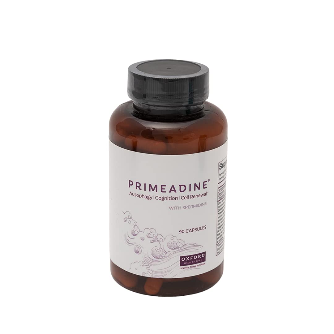 Primeadine Premium Spermidine Supplement Wheat Germ Extract, 90 Capsules, 90 Count (Pack of 1)