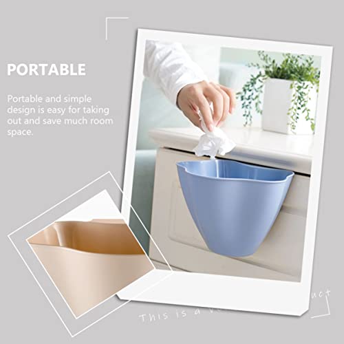 Zerodeko 3pcs Collecting Bins Food Hanging Creative Storage Kitchen Uncovered Office Container Cans Door Blue Basket Containers Bedroom from Bathroom Compost Household Can Trash Sundries