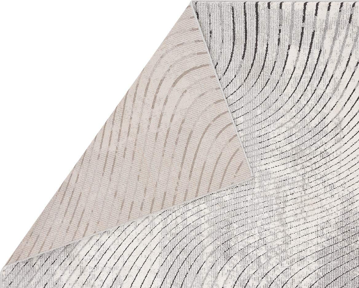Luxe Weavers Serena Abstract Ivory 8x10 Area Rug