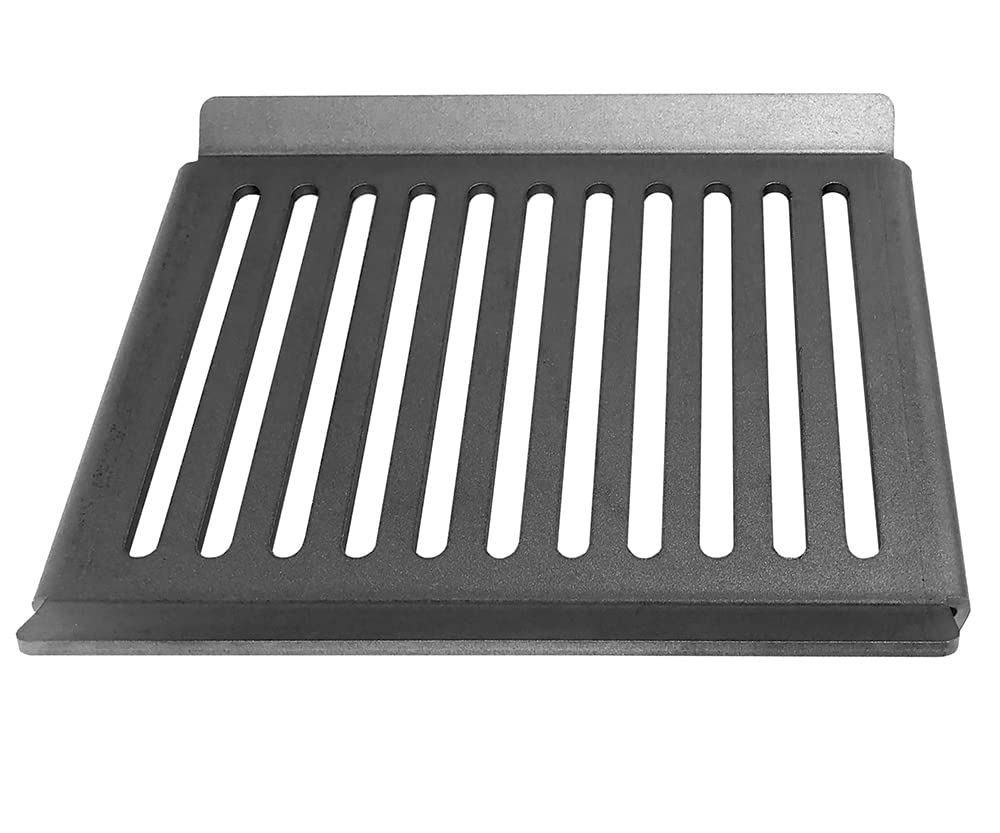 Tuscan Style Grill for small wood ovens -Pure Sandblasted Carbon Steel- Designed by NU2U Products, Made in North America