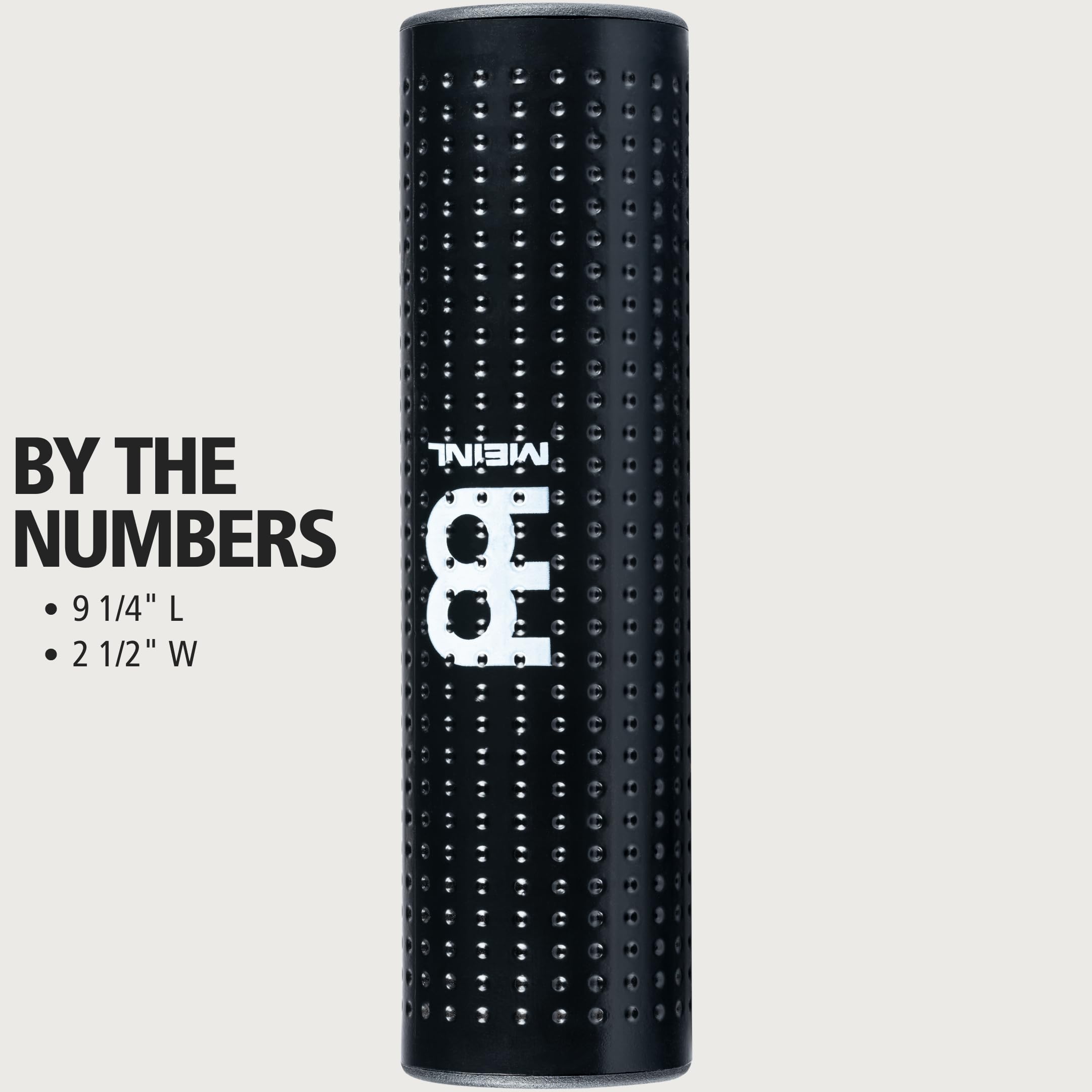 Meinl Percussion StudioMix Shaker with Textured Synthetic Body — NOT MADE in CHINA — for Percussionists and Drummers, 2-YEAR WARRANTY (SH12-L-BK)