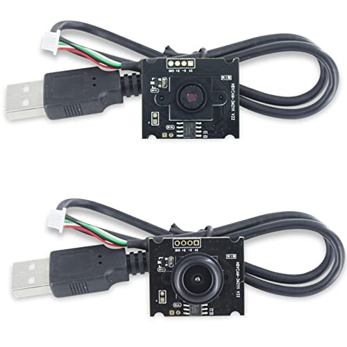 Yuisle OV3660 Camera Module Board 1080P 3MP 64/110 Degree Adjustable Manual-Focus MJPG/YUY2 for Face Recognition Projects