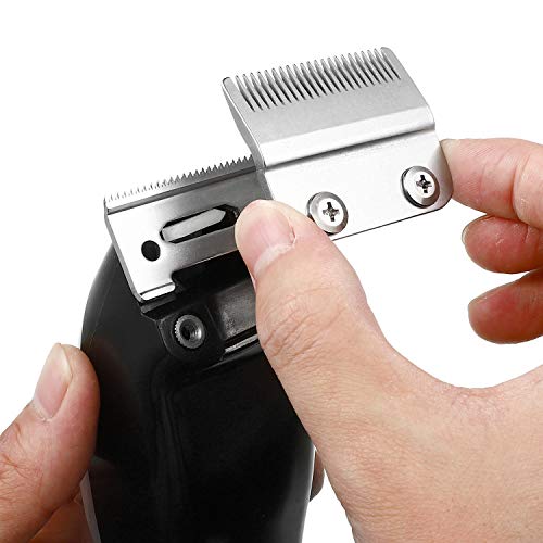 Mudder 2 Sets Adjustable Hair Clippers Blades 2-Hole Hair Trimmer Replacement Blades Compatible with 8148, 1919, 8591, 8509, 2241 and 2240 (Silver)