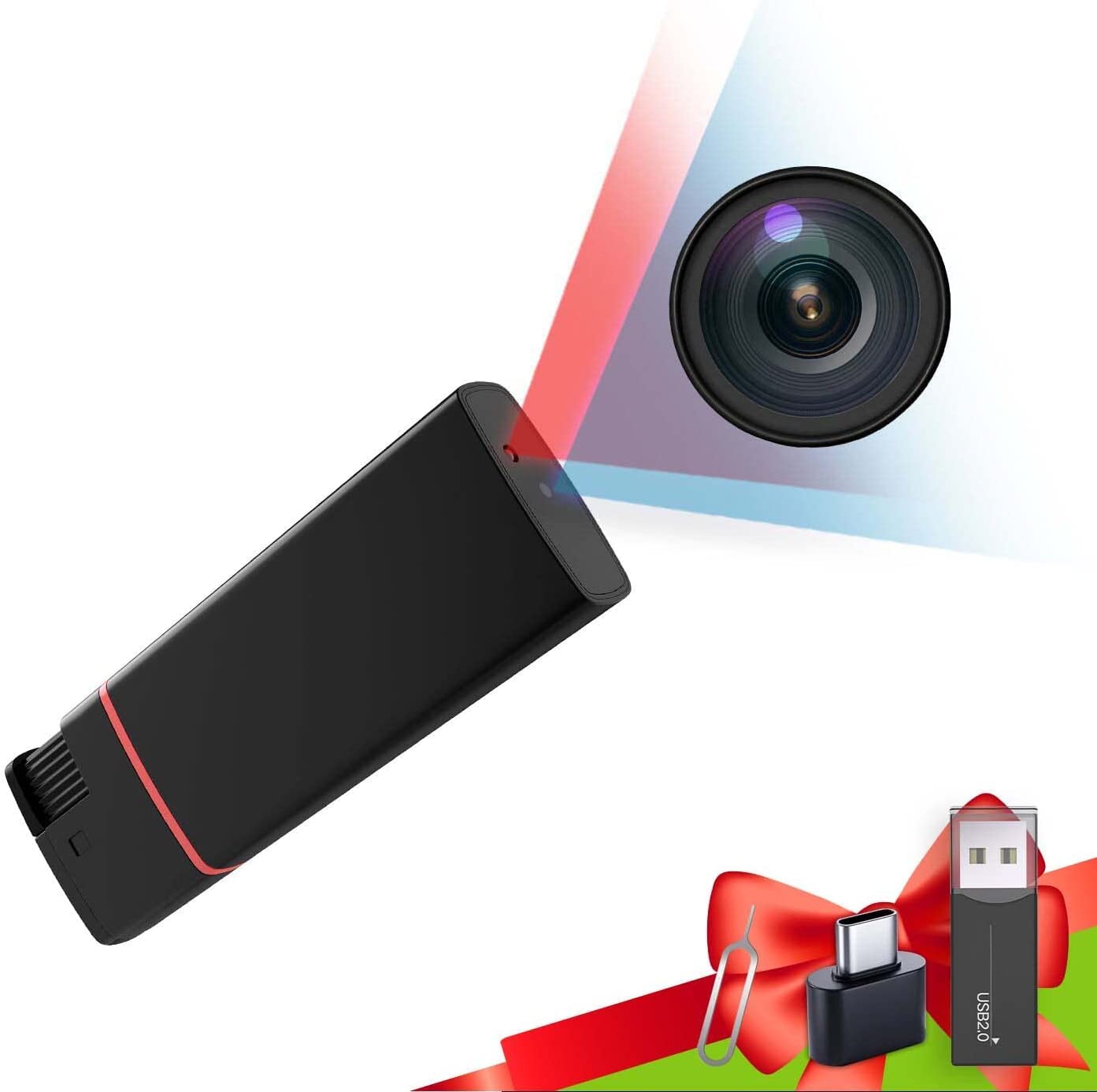 YVOER Lighter spy Camera, Hidden Camera with HD 1080p,Spy Camera Hidden Camera,Nanny Cam,Spy Cam,Hidden Cam,Mini Camera for Meeting