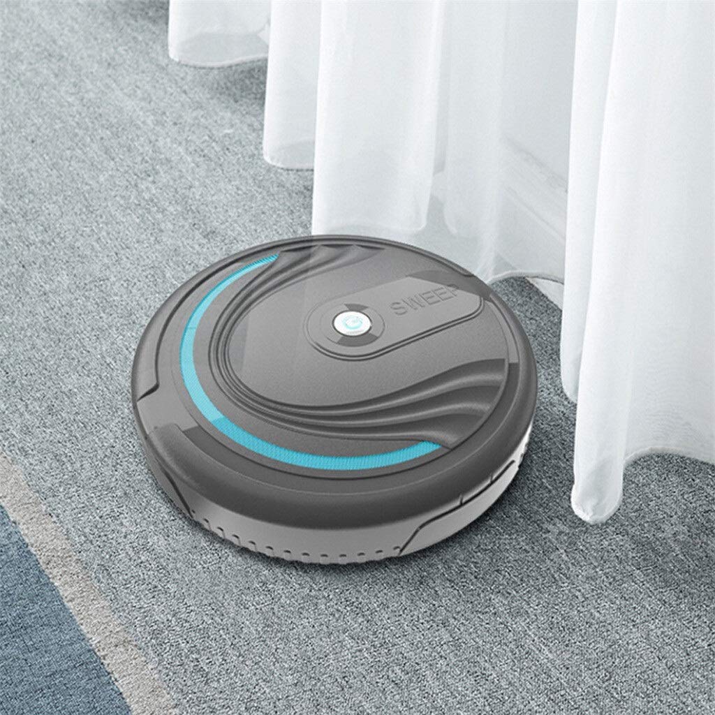 LXRZLS Floor Sweeping Dust Catcher Cleaning Easy Operation Universal USB Charging Intelligent Robot Vacuum Cleaner robo aspirador de po (Color : White)