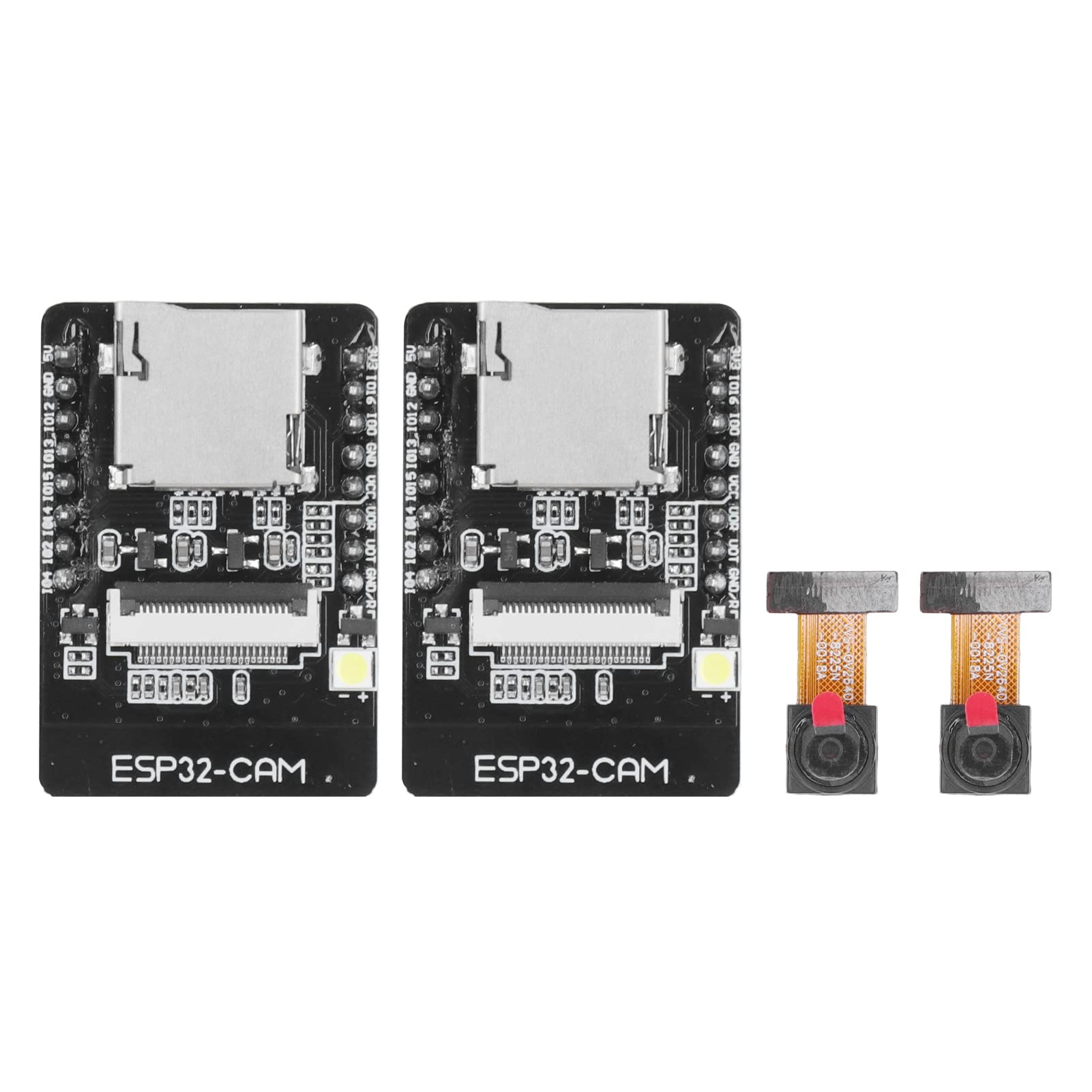 YYQTGG Camera Development Board, 70-500V Output 2pcs Simple Installation ESP32 CAM Development Module for Replacement