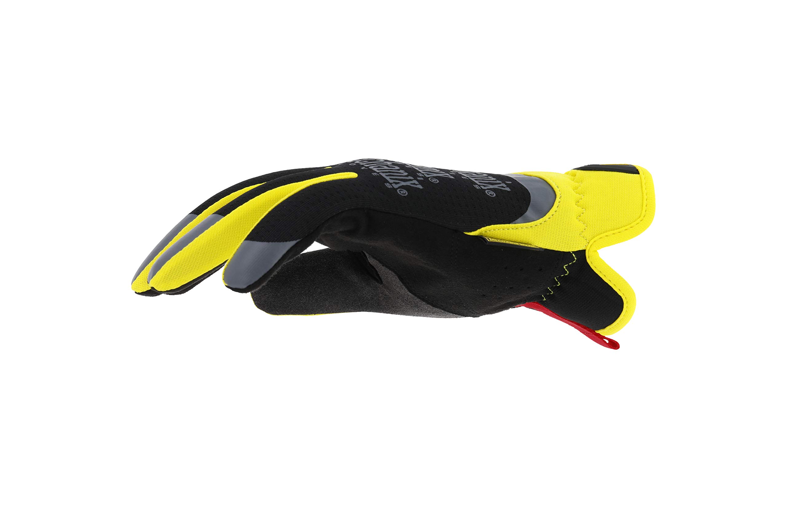 Mechanix Wear: FastFit Work Glove with Elastic Cuff for Secure Fit, Performance Gloves for Multi-Purpose Use, Touchscreen Capable Safety Gloves for Men (Yellow, Large)