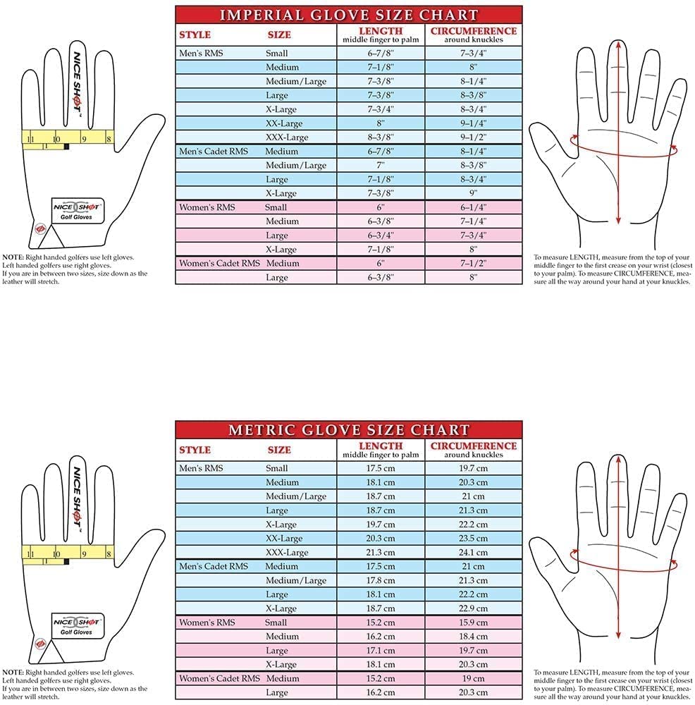 Nice Shot The Bird Golf Glove in White Cabretta Leather Men's Right Hand - XLarge