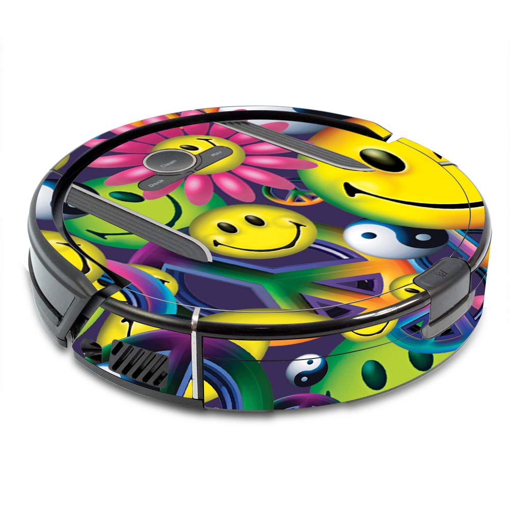 MightySkins Skin Compatible with Shark Ion Robot R85 Vacuum - Peace Smile | Protective, Durable, and Unique Vinyl Decal wrap Cover | Easy to Apply, Remove, and Change Styles | Made in The USA
