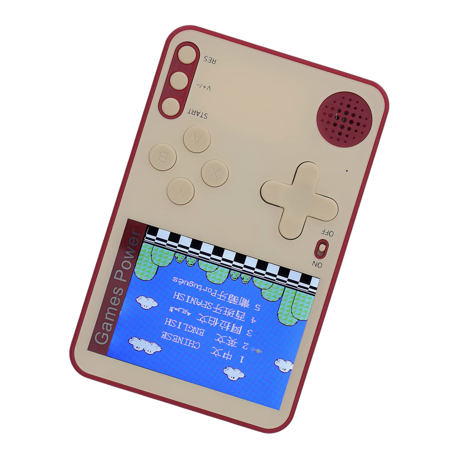 VGEBY Game Console, 2.4inch Color Screen Handheld Game Machine Mini Ultra Thin Portable Preloaded Game Console(Red) Handheld Game Console Handheld Game Console