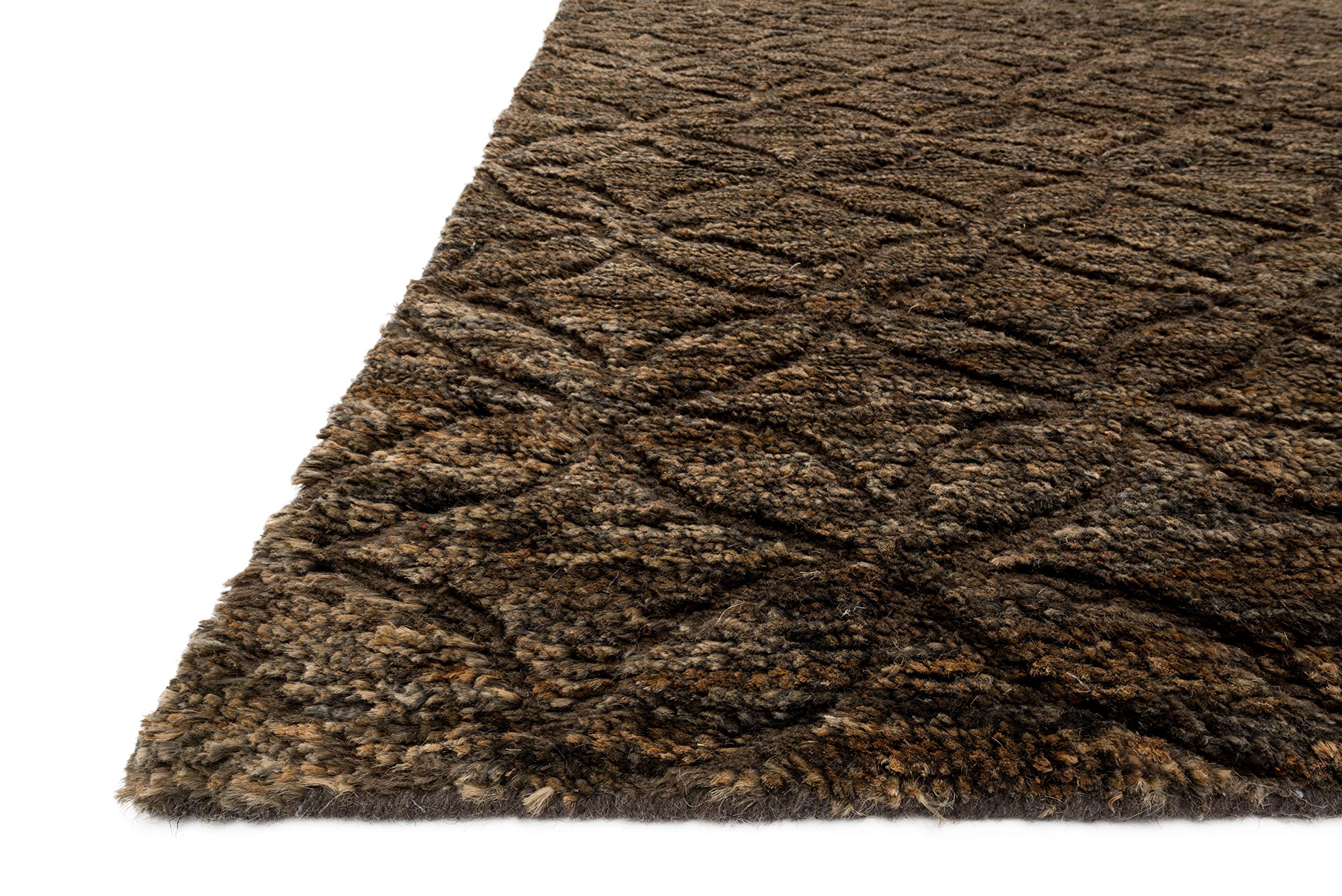 Loloi SAHARA Area Rug, 4'-0" x 6'-0", Pinebark