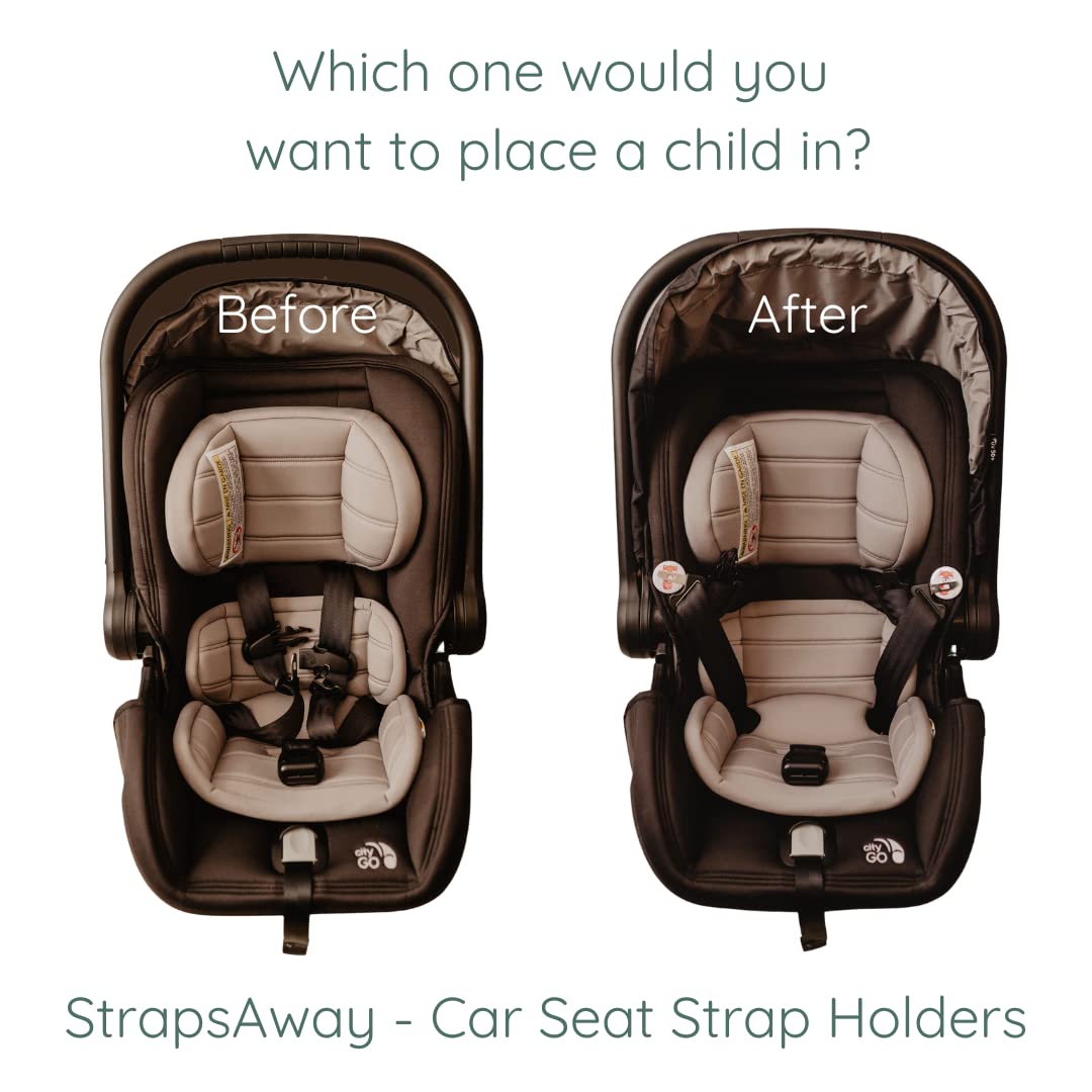 Magnetic Children's Car Seat Strap Holders (Wise Guys)