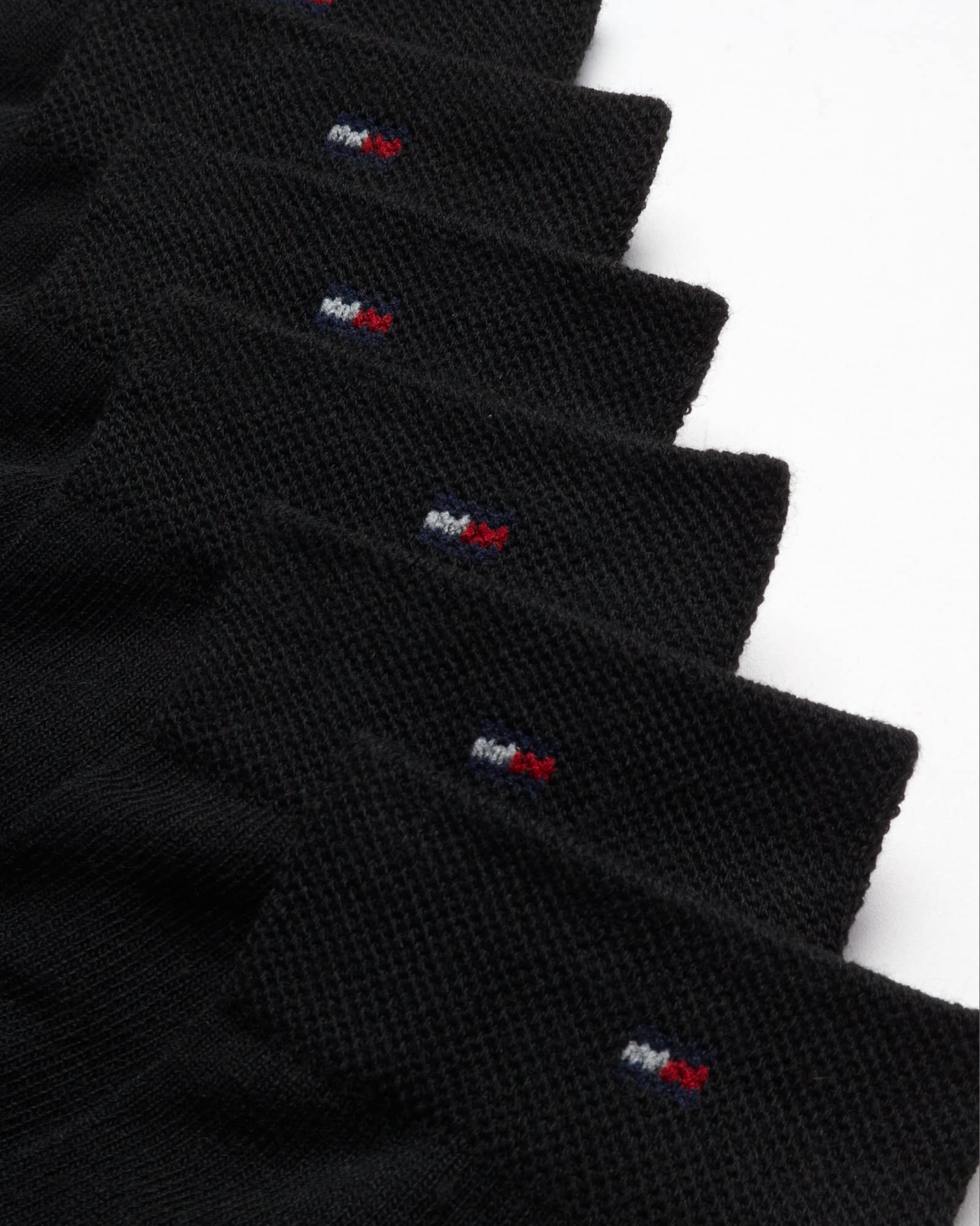 Tommy Hilfiger Women's 6 Pack Flag Sport Cushion Short Crew Socks, Size 4-10, White Assorted