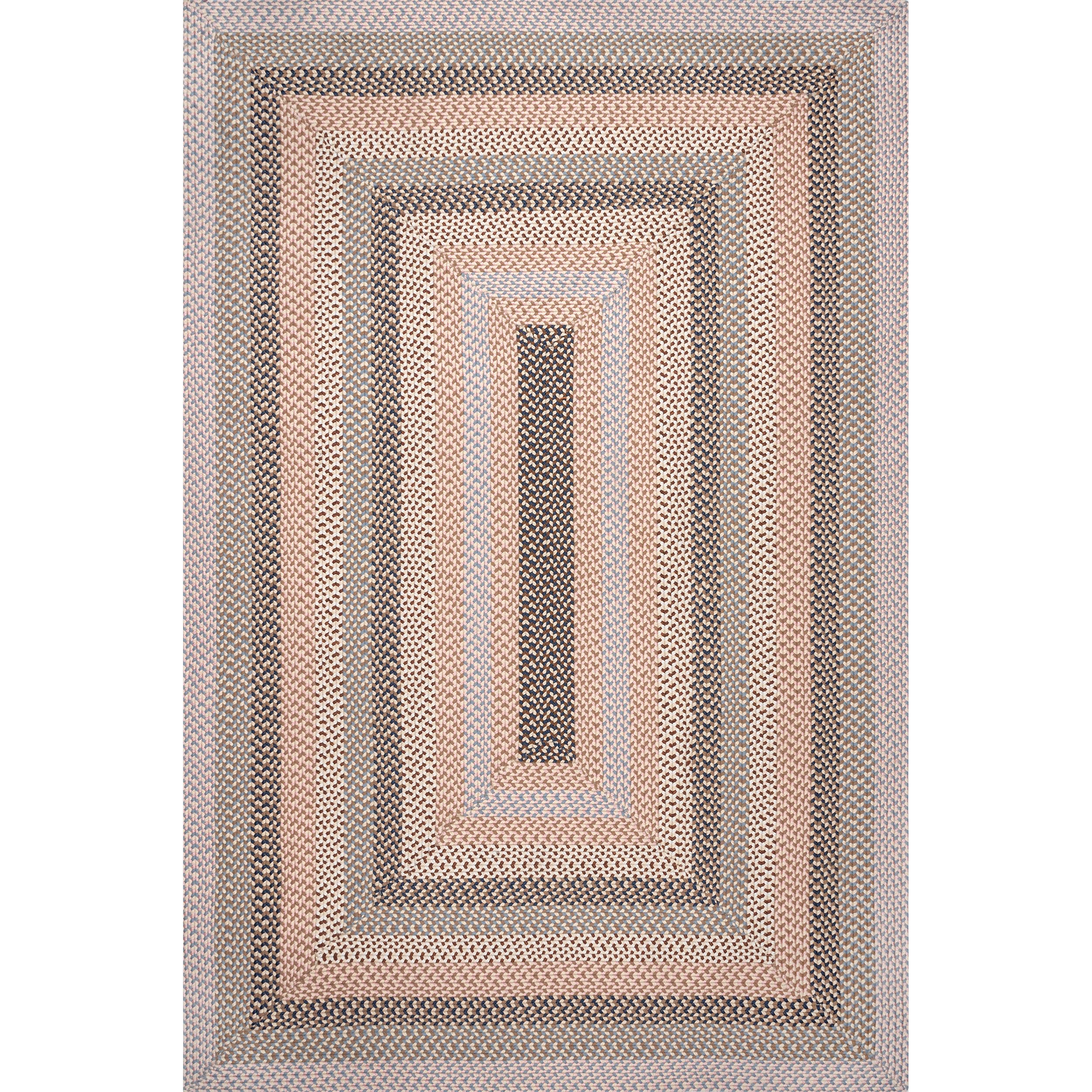 nuLOOM Gwyneth Braided Stripes Indoor/Outdoor Area Rug, 5x8, Beige Multi