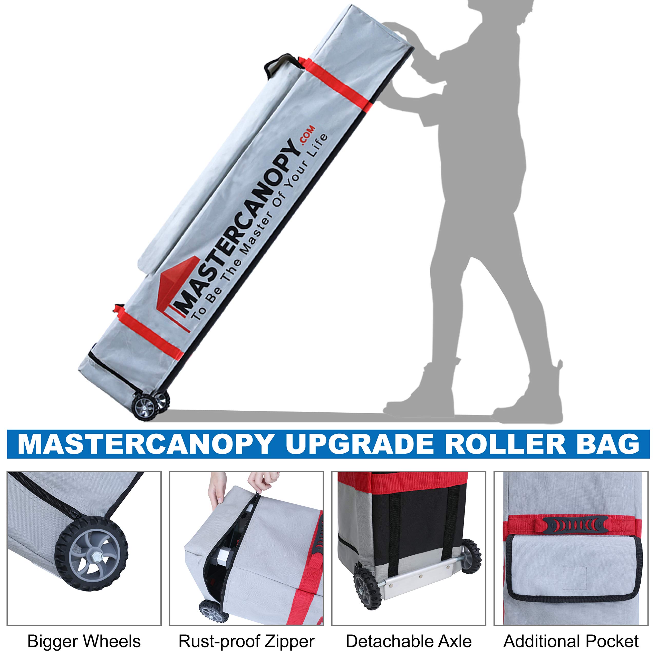 MASTERCANOPY Pop Up Canopy Tent Commercial Grade 10x20 Instant Shelter (White)