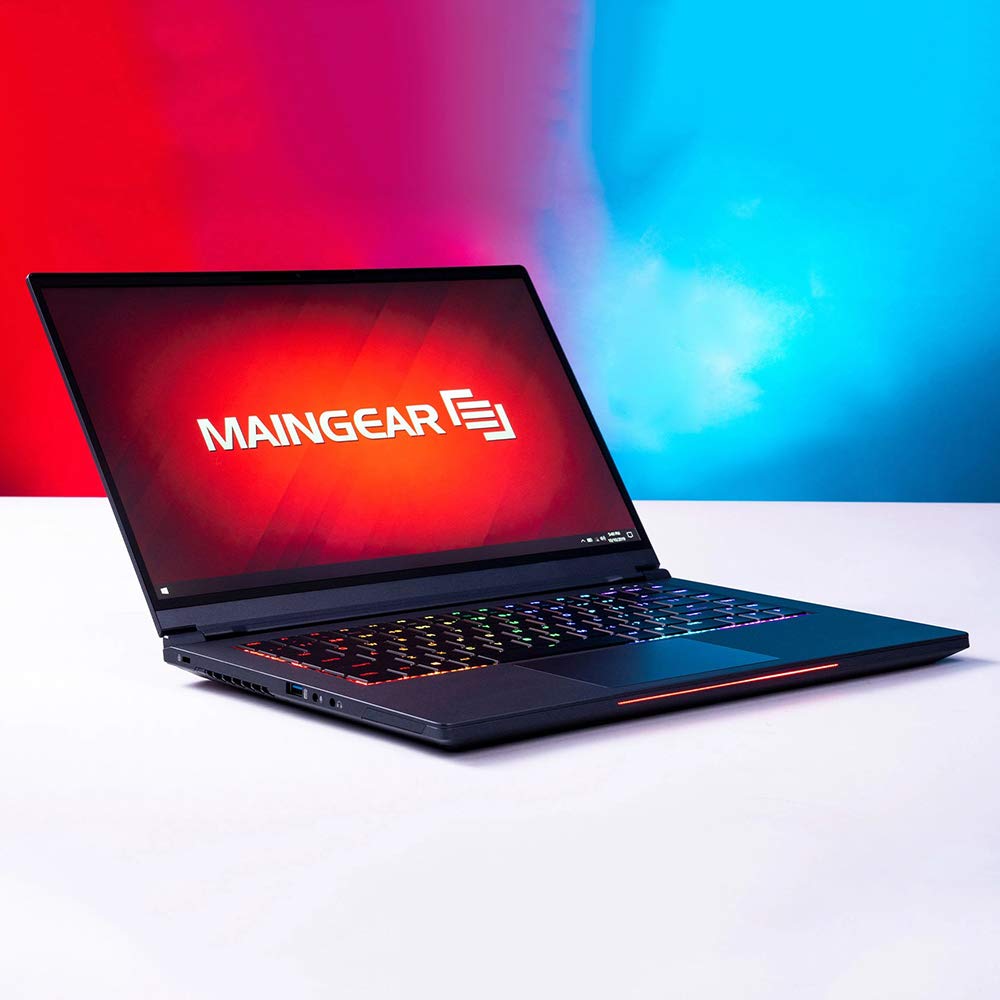MAINGEAR Element 15.6 FHD 144Hz Gaming Laptop Notebook PC Intel Core i7-9750H 2.6GHz GeForce RTX 2070 MAX-Q 8GB GDDR6, 32GB DDR4-2666 Memory, 2TB NVME SSD, Windows 10 Pro, Thunderbolt 3, WiFi6