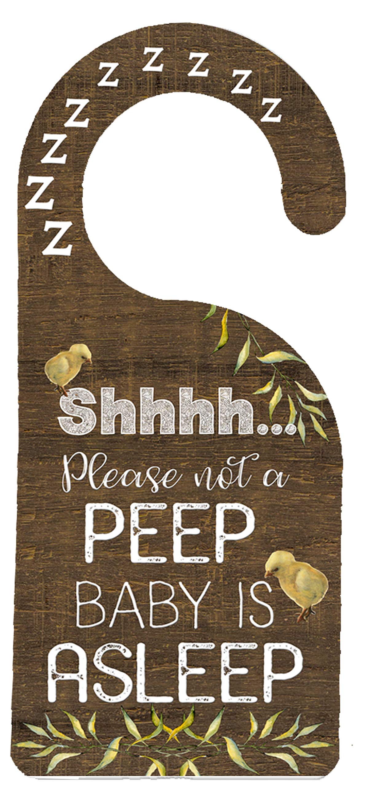 Mumsy Goose Baby Sleeping Sign - Baby is Asleep Door Knob Hanger