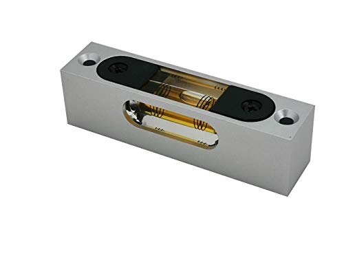 umei High Precision Aluminum level alloy with luminous horizontal bubble, horizontal position can be seen on 3 sides, 90x25x21mm(With magnet)