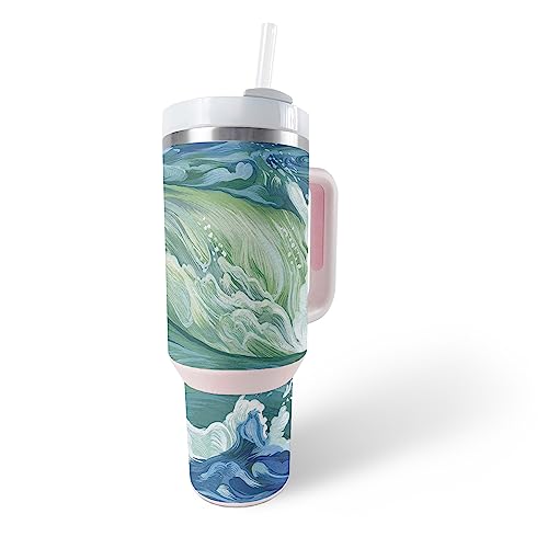 MightySkins Skin Compatible with Stanley The Quencher H2.0 FlowState 40 Oz Tumbler - Crystal Rock | Protective, Durable, and Unique Vinyl Decal wrap Cover | Easy to Apply, Remove, and Change Styles