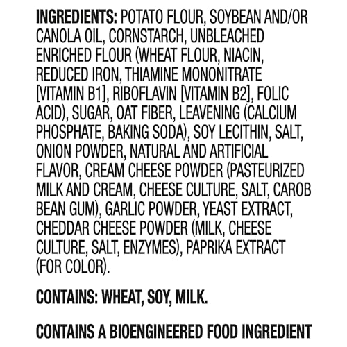 RITZ Crisp and Thins Cream Cheese and Onion Chips, 7.1 oz