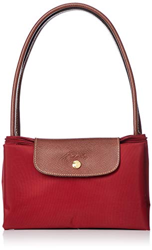 Longchamp 1899 089 Preage Tote Bag, Shopping Bag, Nylon/Leather, Compatible with B4 Size, Can Store a PC, Rouge [Parallel Import]