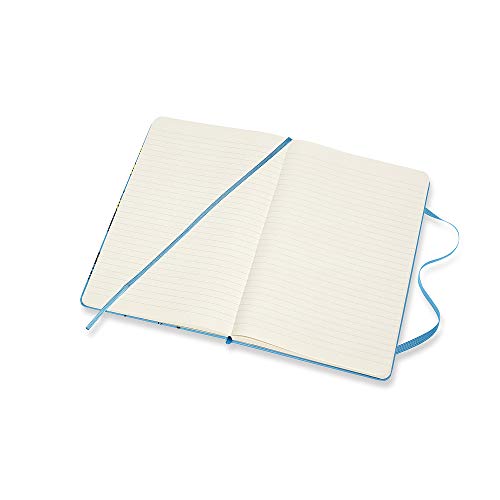 Moleskine Limited Edition Wonder Woman Notebook, Hard Cover, Large (5" x 8.25") Ruled/Lined, Cerulean Blue, 240 Pages