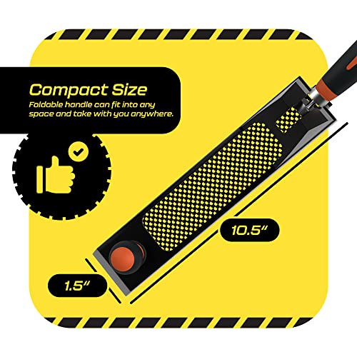 SCRUBIT Smoothing Surform Plane, Wood Shaver Tool - Adjustable Hand Planer for Woodworking and Drywall Rasp -10 x 1.5 in. Jack and Block Plane