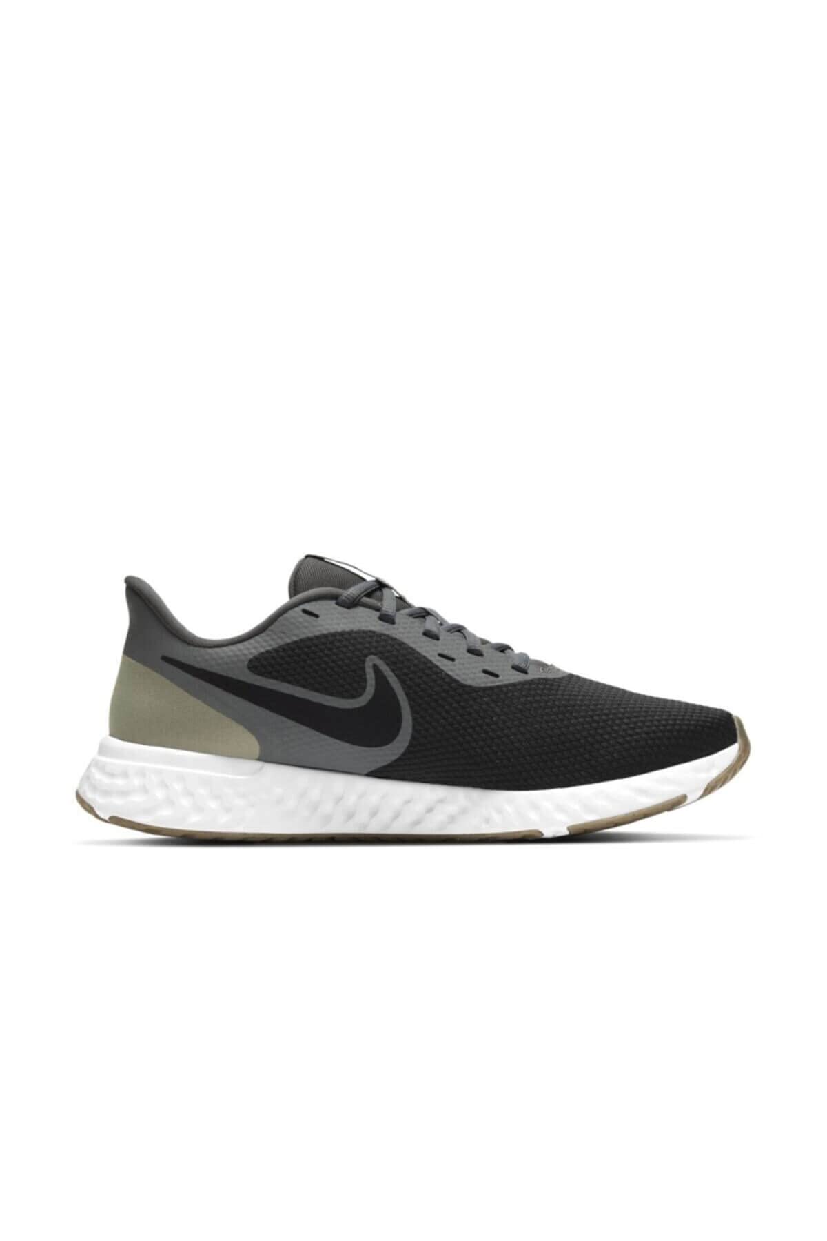 Nike Men's Revolution 5 Running Shoe, Black Iron Grey Lt Army Barely Green Gum Dk Brown, 7.5 US
