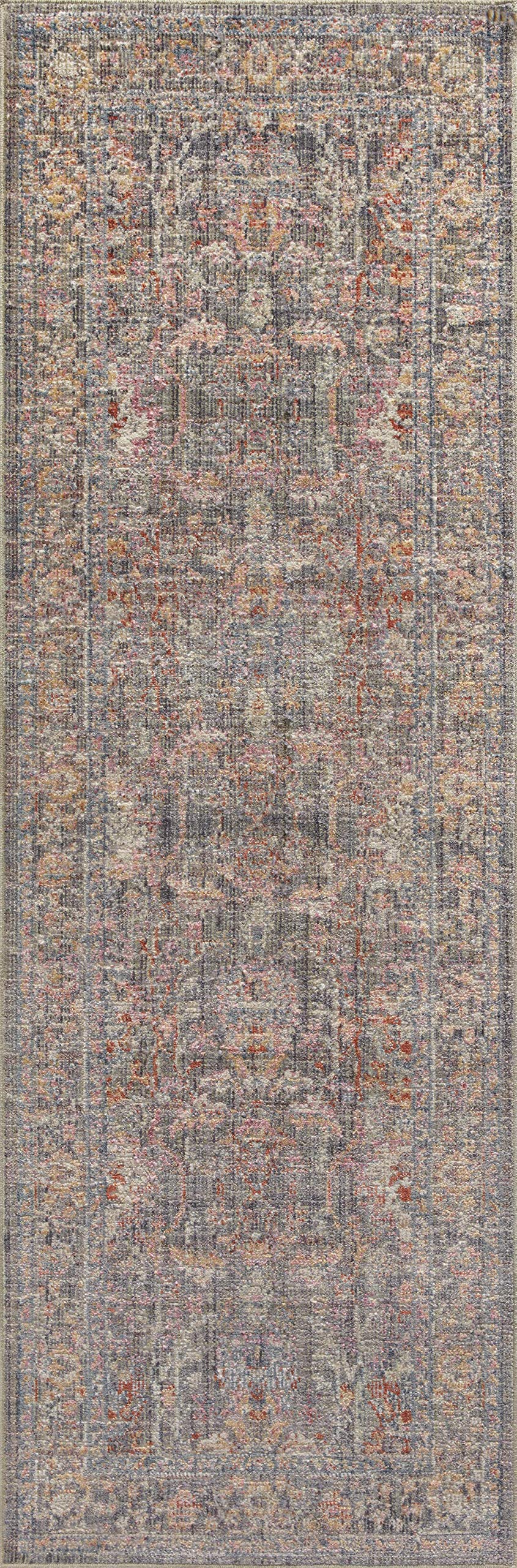 Loloi Chris Loves Julia x Rosemarie Stone/Multi 2'-7" x 4' Accent Rug