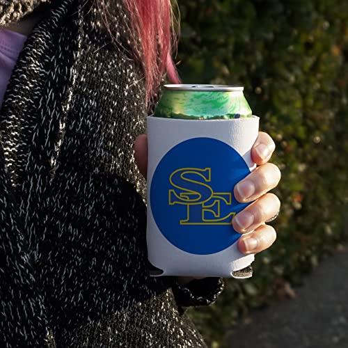 Southeastern Oklahoma State University Primary Logo Can Cooler - Drink Sleeve Hugger Collapsible Insulator - Beverage Insulated Holder