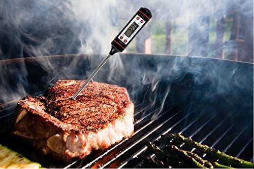 SmartHomes Digital Meat Cooking Thermometer - Ideal Oven Temperature Probe For Food, Grill, BBQ | FREE Recipe Bonus | Auto Shut-off For Maximum Battery Life