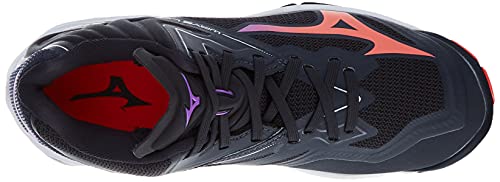 Mizuno Women's Wave Lightning Z6 Mid Volleyball Shoe, Indiai Fierycoral2265c, 12.5