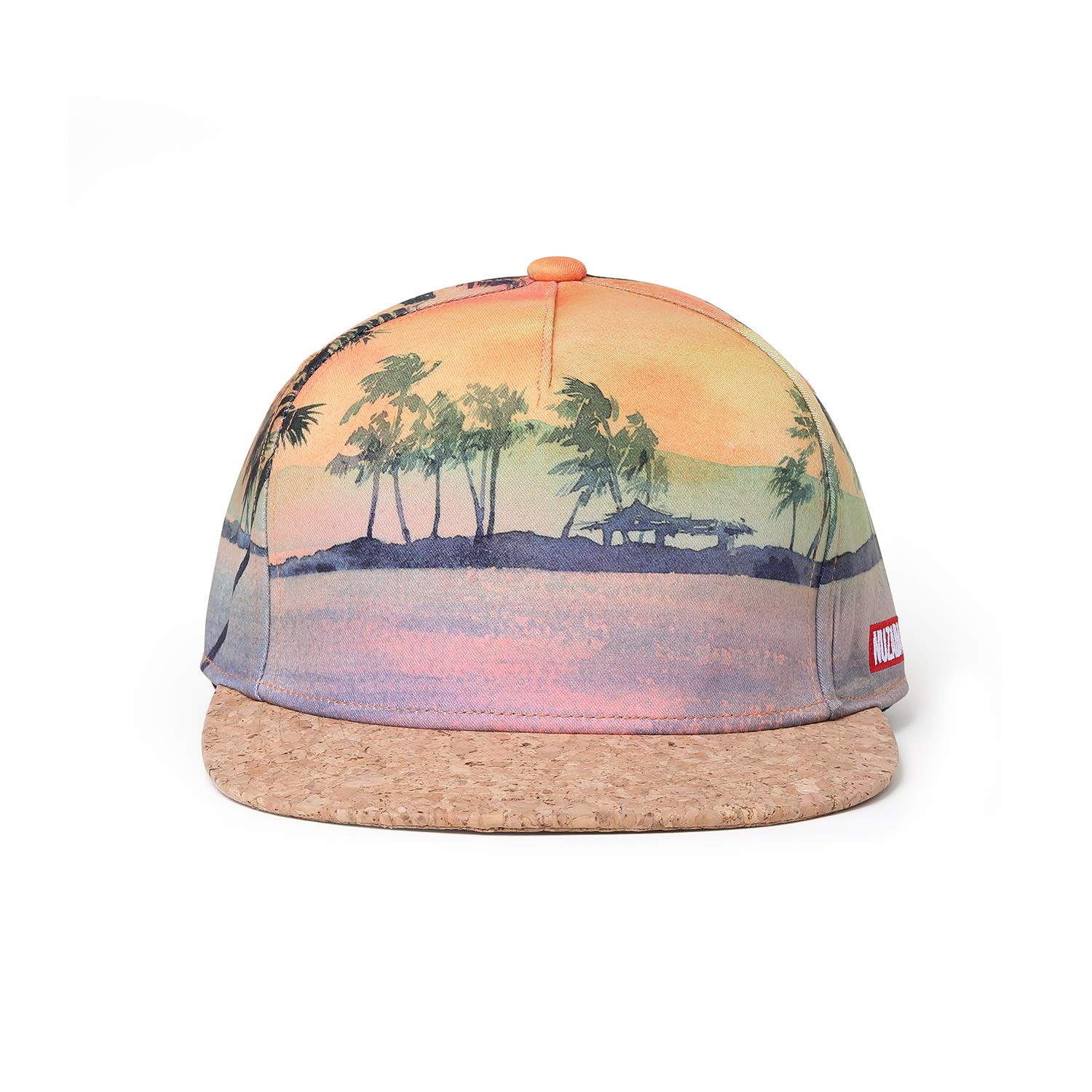 NUZADA Snapback Hats for Men Flat Bill Hat Hip Hop Style Originales Print Adjustable Flat Brim Baseball Cap Yellow