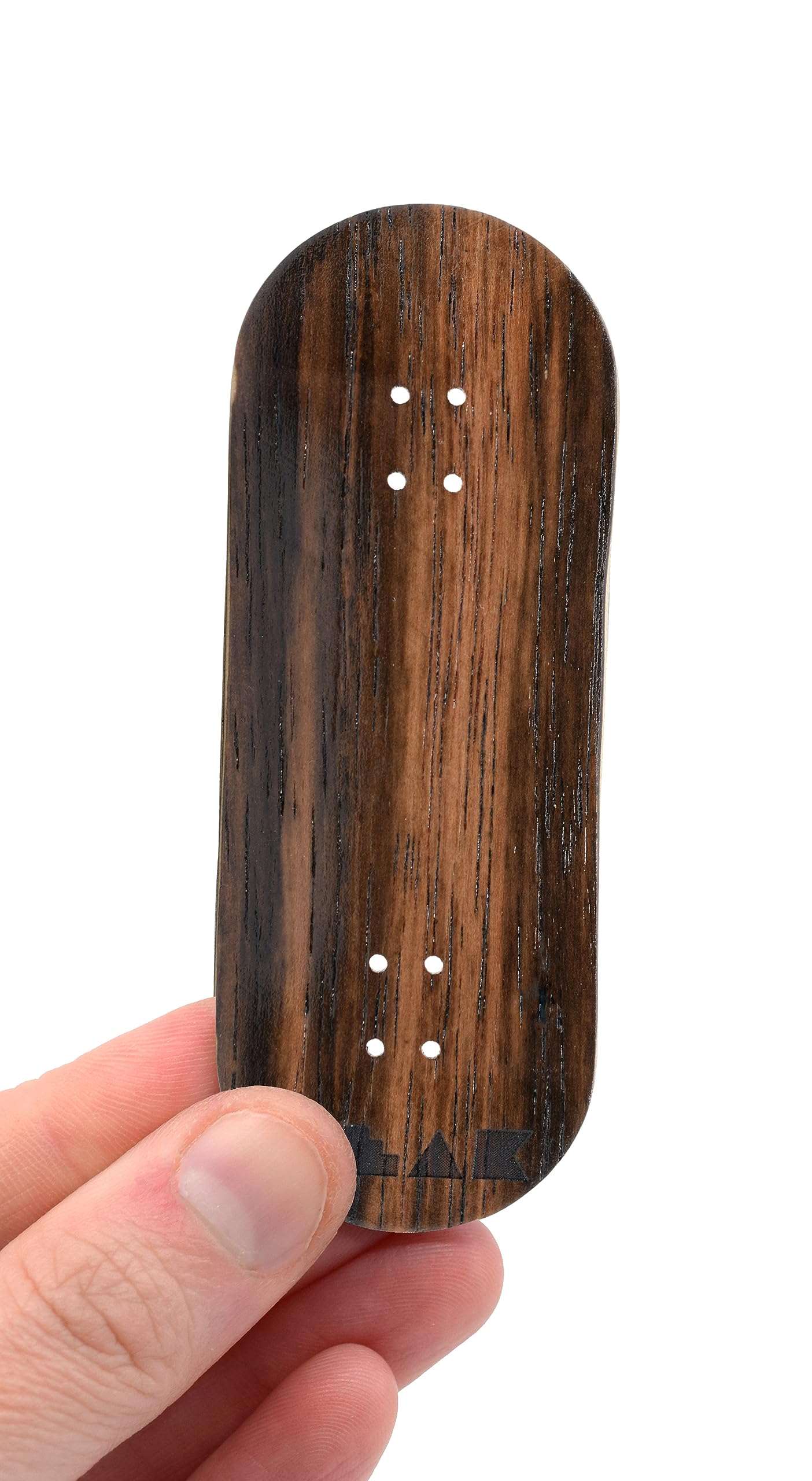 Teak Tuning Prolific Wooden Fingerboard Deck, 35mm x 95mm Popsicle Shape - Two Tone with Black Mid Plies - 6 Ply with Double Color Mid Plies - Includes Prolific Foam Tape