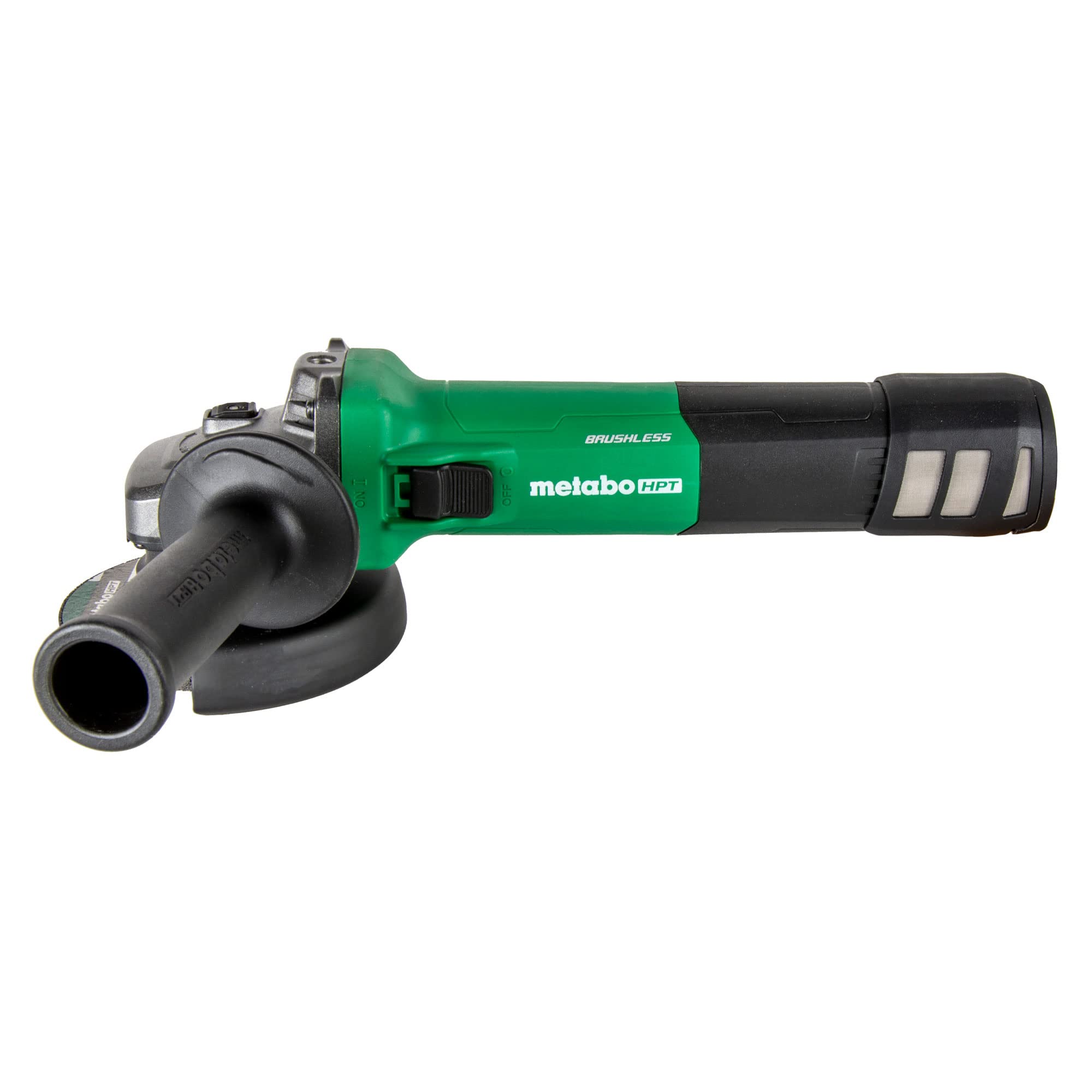 Metabo HPT Angle Grinder | 4-1/2-Inch | AC Brushless | Variable Speed | 12-Amp Motor | 2,800-10,000 Rpm | 1,300W | Slide Switch W/Trigger Lock-On | 1-Year Warranty | G12VE