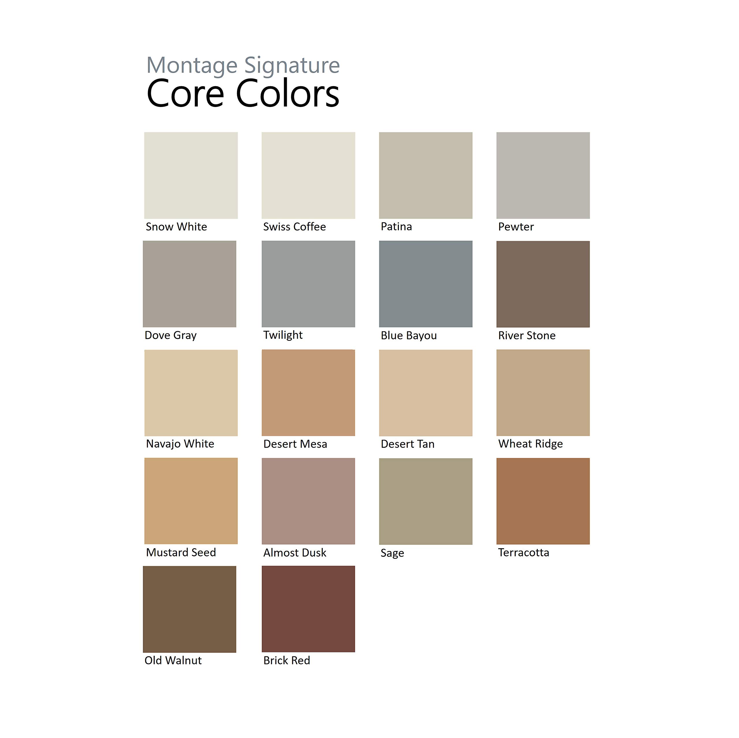 Montage Signature Interior/Exterior Eco-Friendly Paint, Dove Gray, Low Sheen, 5 Gallon