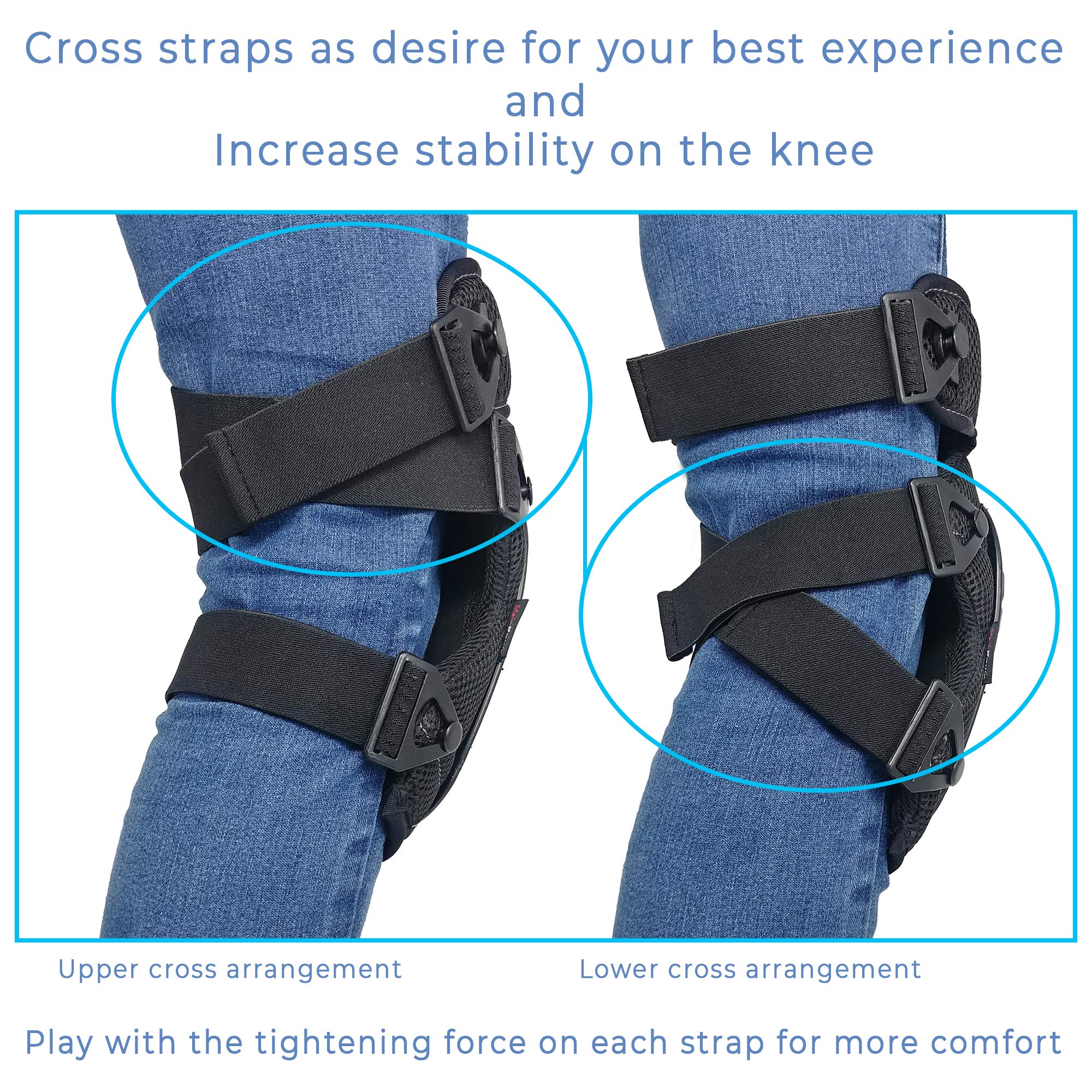 MAINEQUIP Knee Pads for Men Construction Knee Pads for Work Knee Pads for Men and Women Gel Knee Pads, Gardening, Indoor and Outdoor, 1 Pair