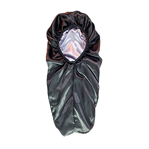 ZCGDP Double Layer Silky Bonnet Cap Wide Elastic Band Satin Nightcap (Color : D, Size : 1)