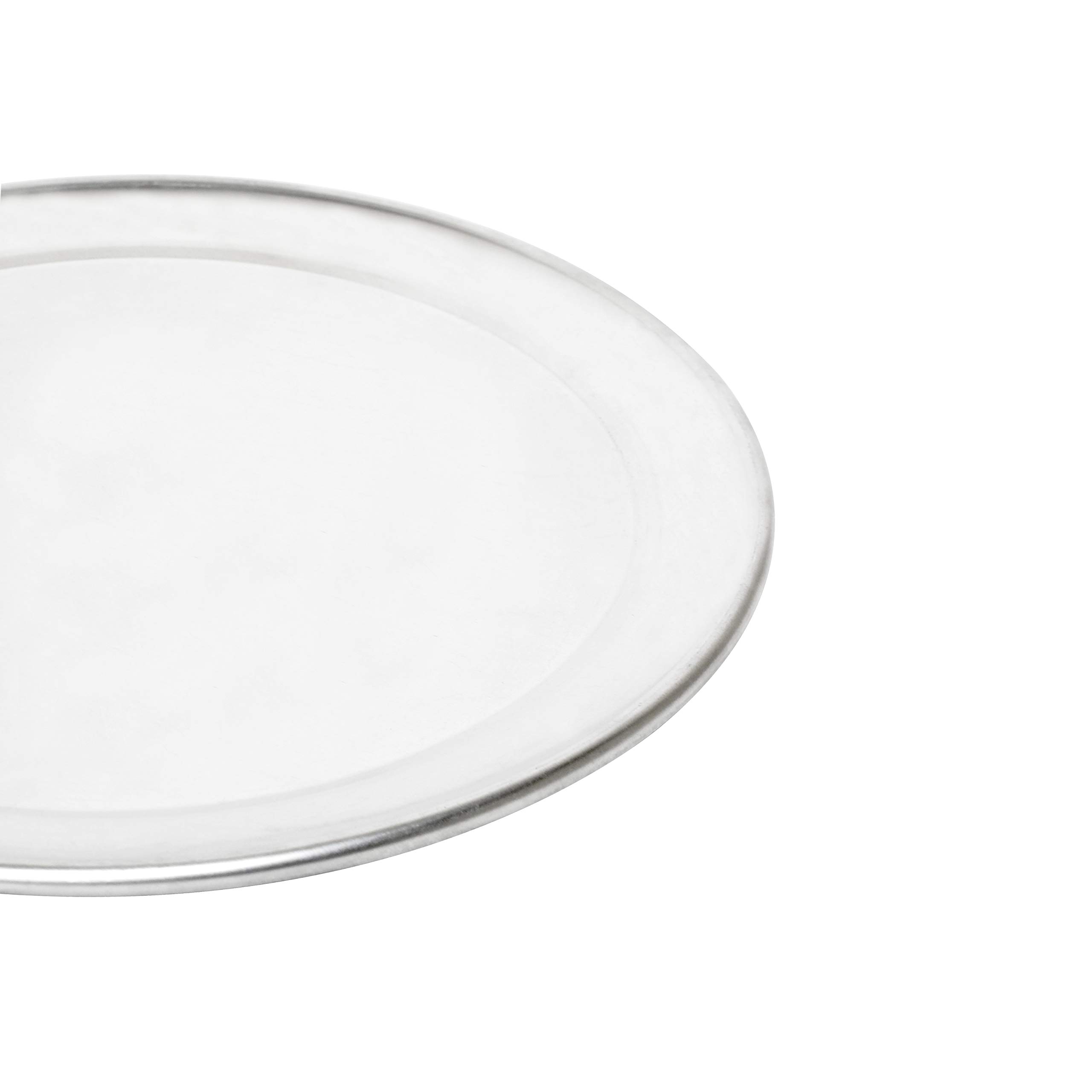 Thunder Group Pizza Tray, 19-Inch, Wide Rim, Metallic