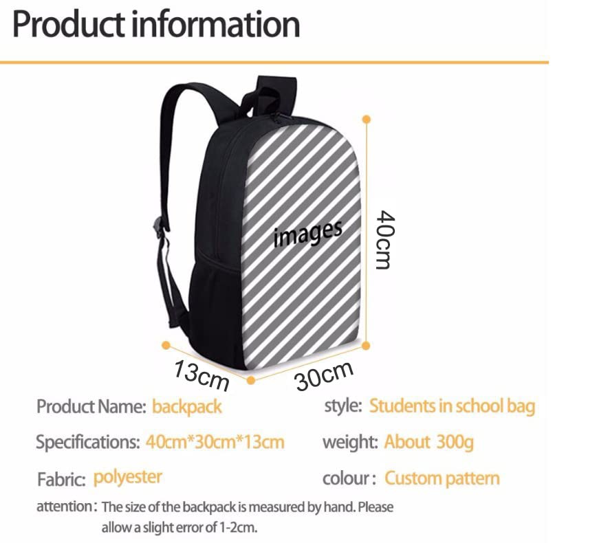 Ponxn DJ Music Backpack School Student Books Bag Laptop Notebook PC Shoulder Bag, mb