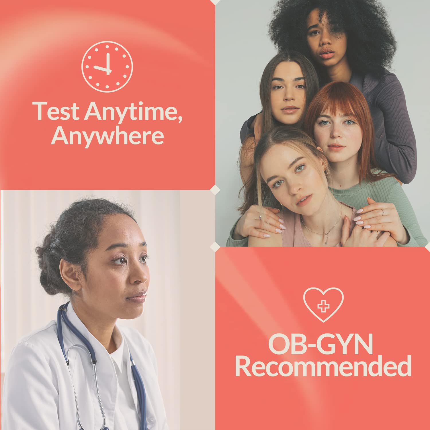 Vaginal PH Test Kit with Sterile Swabs and eBook - Vaginal PH Balance and Yeast Infection Test - Individually Packed BV Test Strips for Women - FSA HSA Approved Feminine PH Test Strips (10)