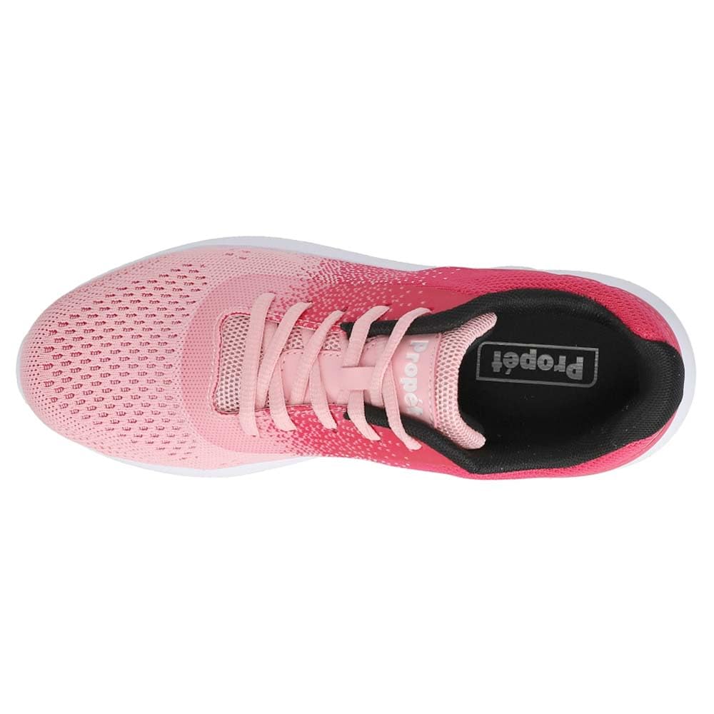 Propet Womens Travelbound Duo Knit Lace Up Sneakers Shoes Casual - Pink - Size 10 D