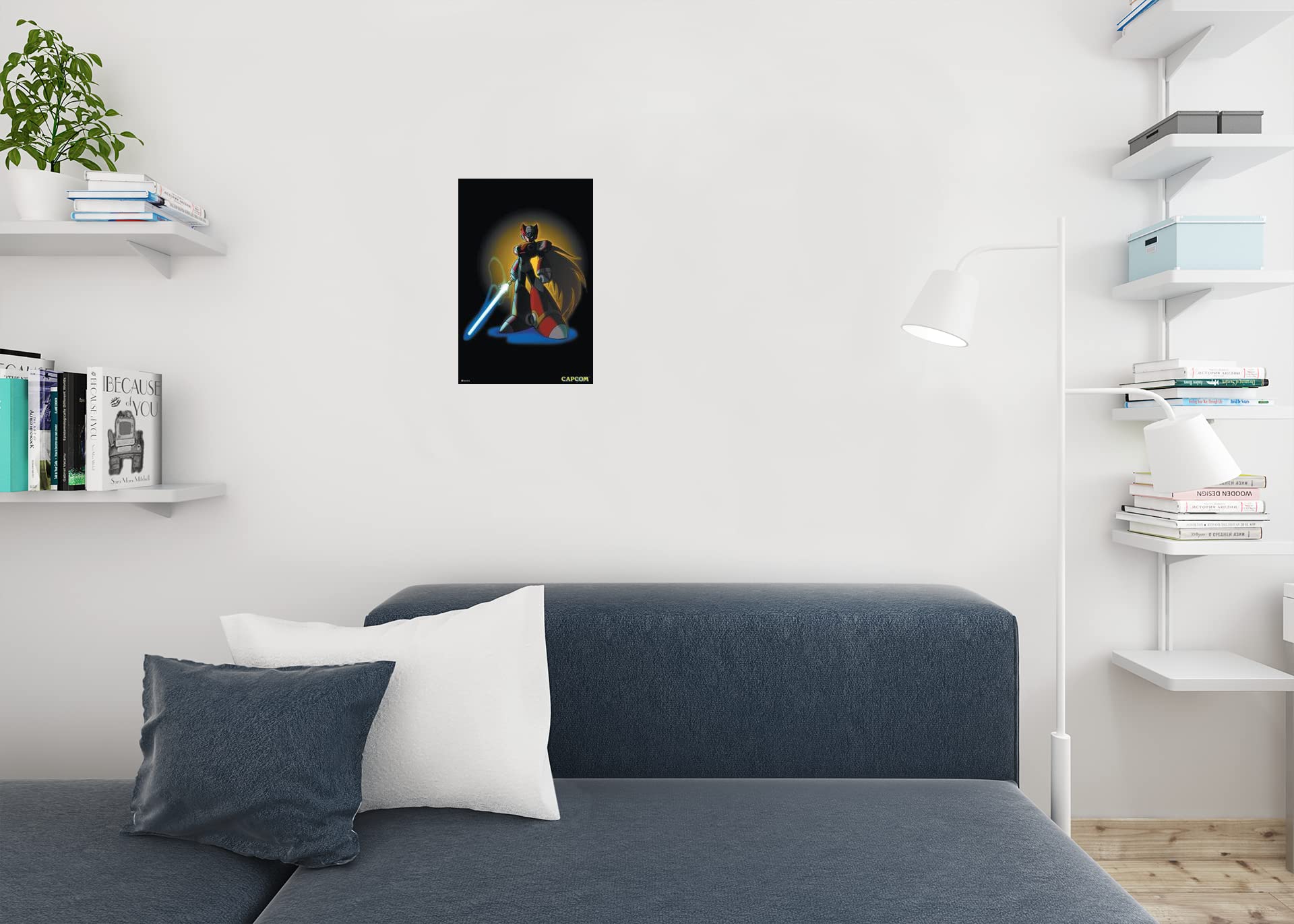 Mega Man Zero Blade Video Game Video Gamer Classic Retro Vintage 90s Gaming MegaMan Capcom Legacy Collection Megaman 11 Mega Man X Dr Wily Cool Wall Art Print Poster 12x18