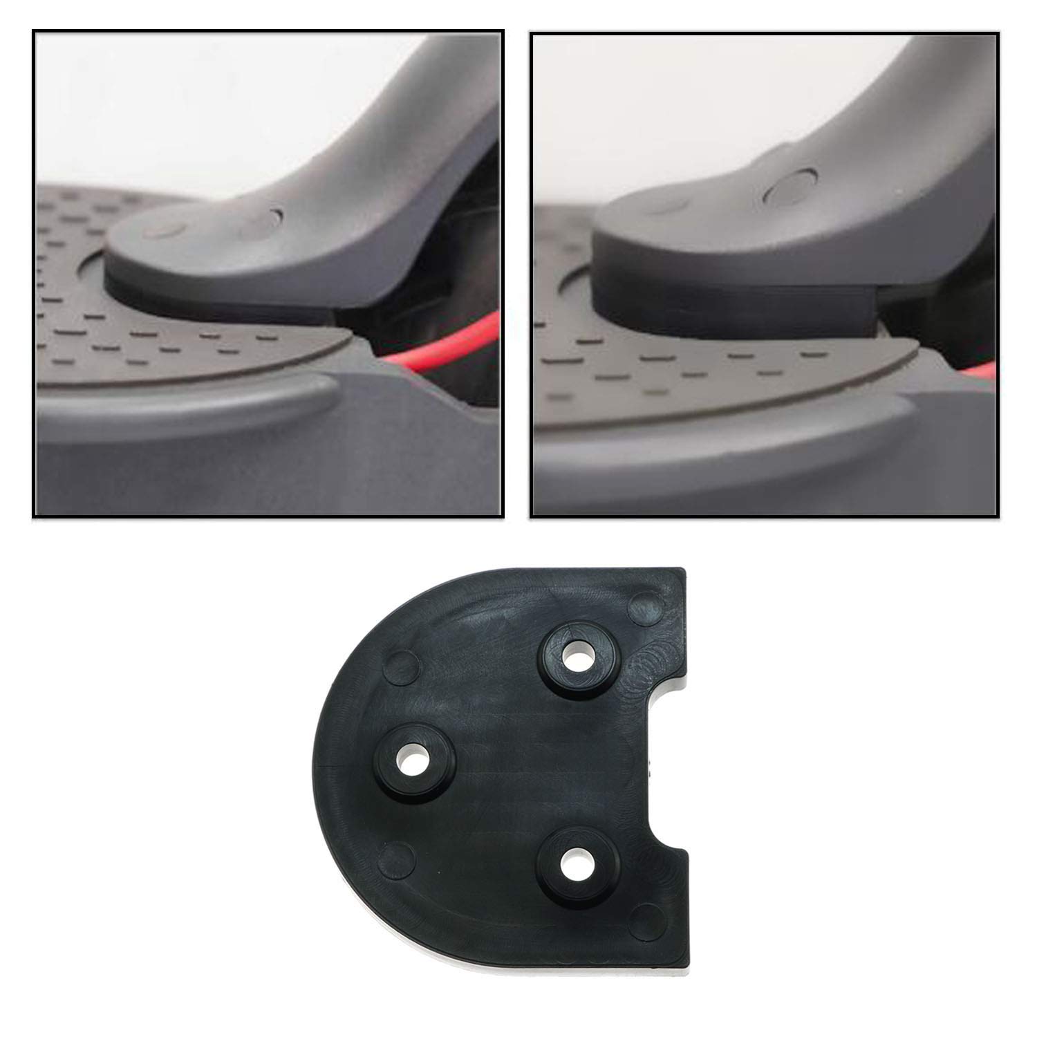 Maxmoral 1Set Scooter Accessories Upgrade Wheel Rear Fender Bracket Gasket for Xiaomi M365 Electric Scooter Black
