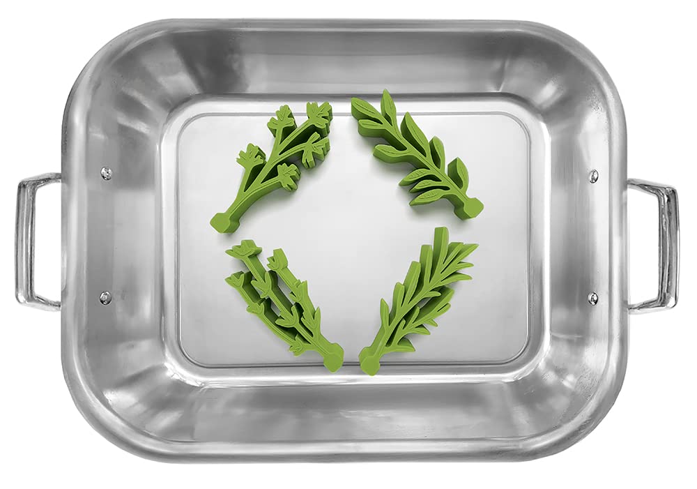 Talisman Designs Multi-Use Roasting Rack & Trivets, Raise Meat & Veggies in Cookware, Evenly Cook, Non-Stick, Heat Resistant up to 500 Degrees Fahrenheit