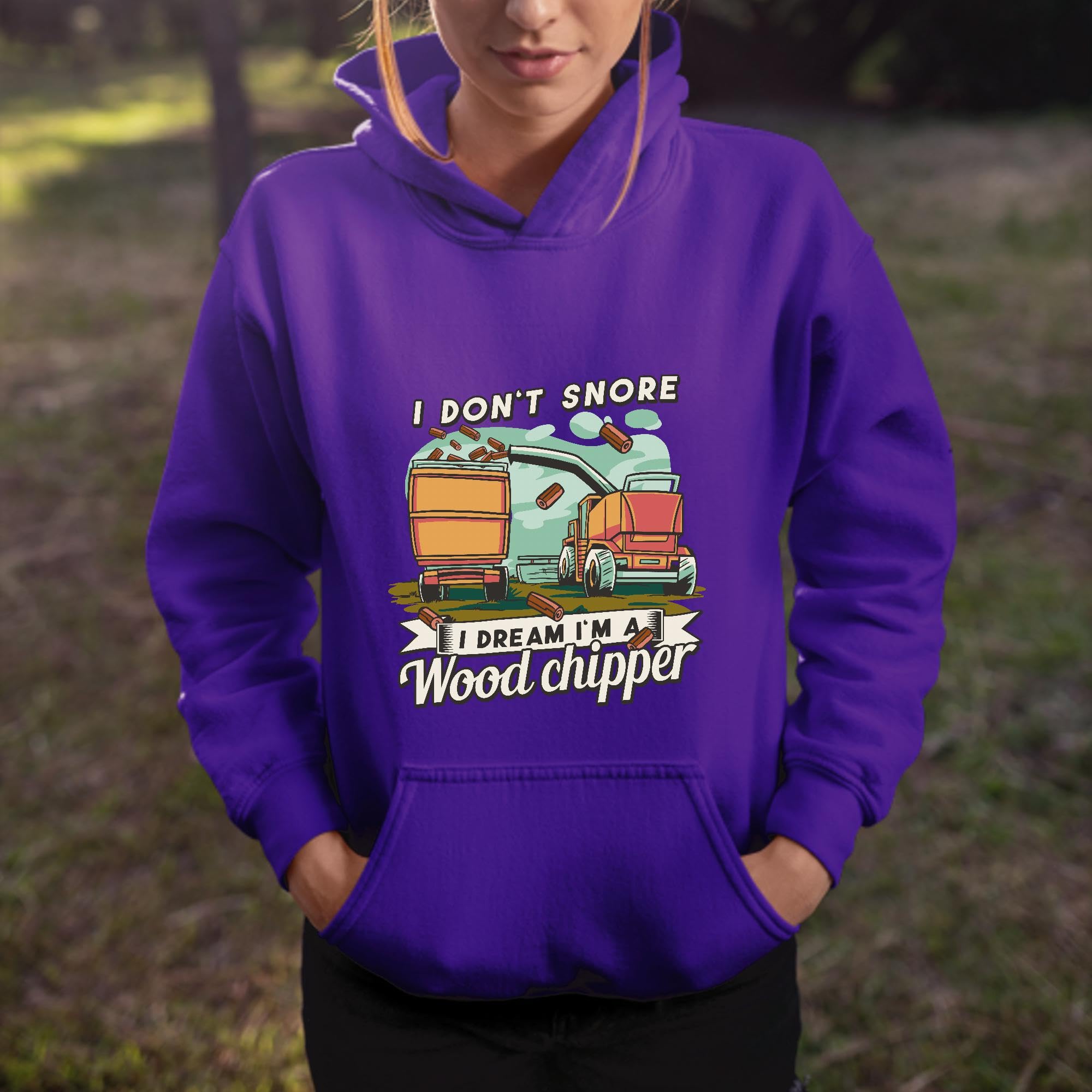 Men Wood Chipper Inspired Gift The perfect gift for DIY enthusiasts and tools lovers Black and Muticolor Unisex Hoodie